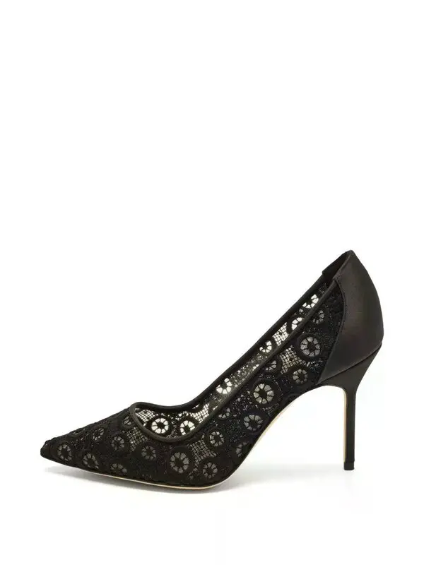 Manolo Blahnik Bbla Lace Pumps