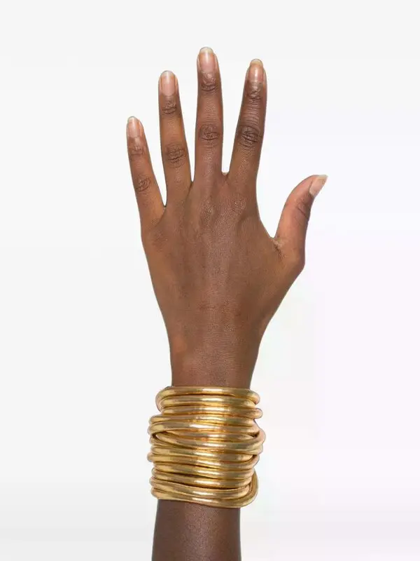 MARIA CALDERARA Tone Metallic Coiled Bracelet - Gold