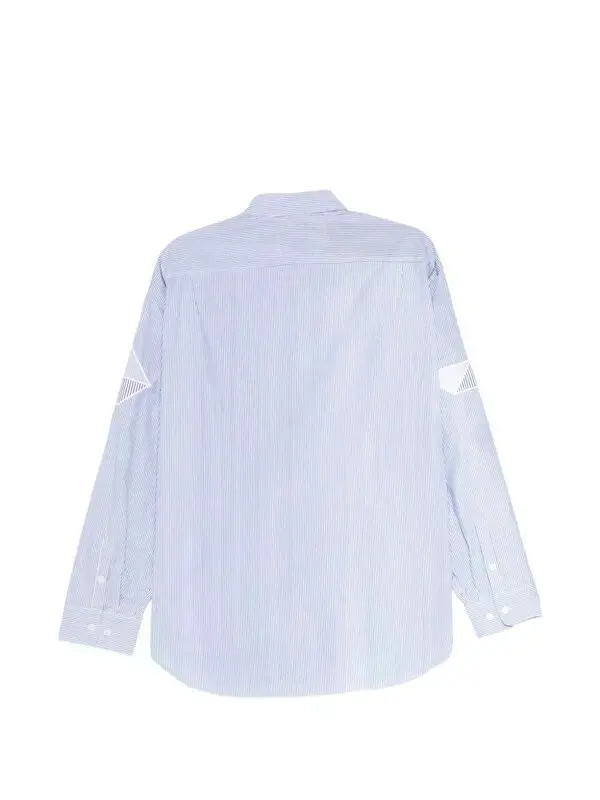 CROQUIS Sailboat-appliqué Striped Shirt
