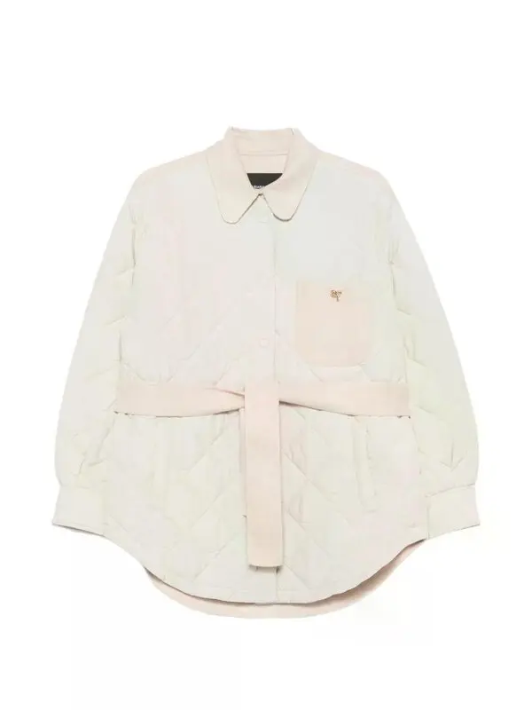 Fabiana Filippi Quilted Belted Coat - Neutrals