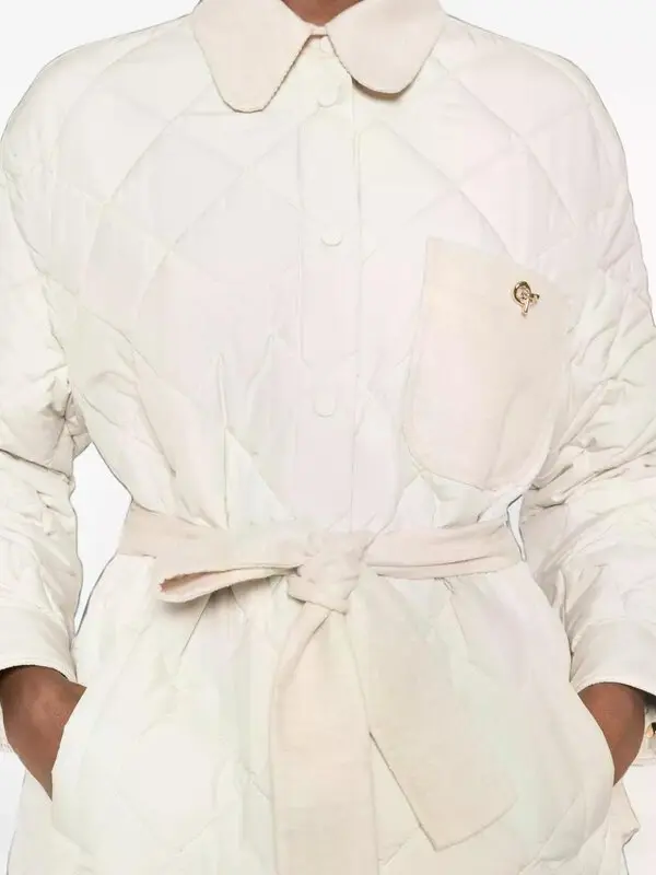 Fabiana Filippi Quilted Belted Coat