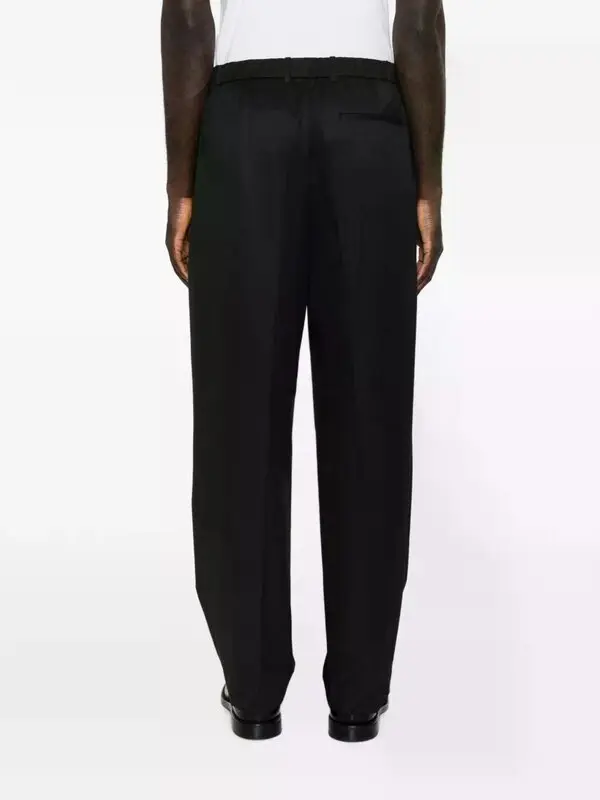 Calvin Klein Pleated Straight-leg Trousers