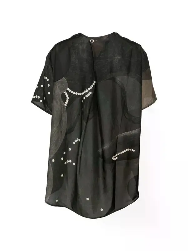 JNBY Abstract Print Oversized A-line Top