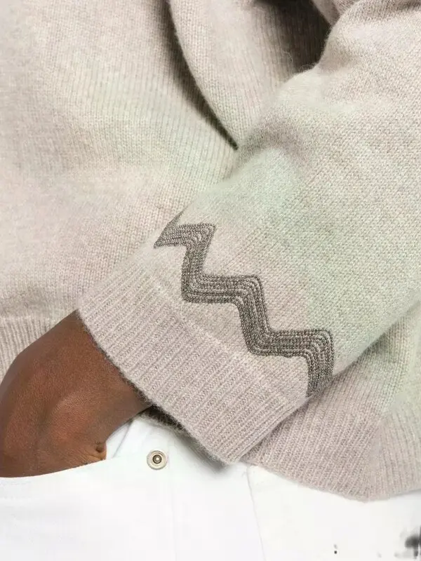 PANICALE Bead Embellished Drop Shoulder Sweater