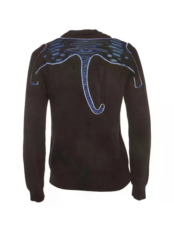 Kenzo Tiger Embroidered Crew Neck Sweater