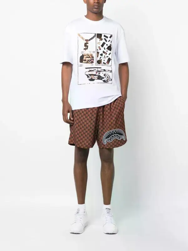 SPRAYGROUND Graphic-print Crew-neck T-shirt