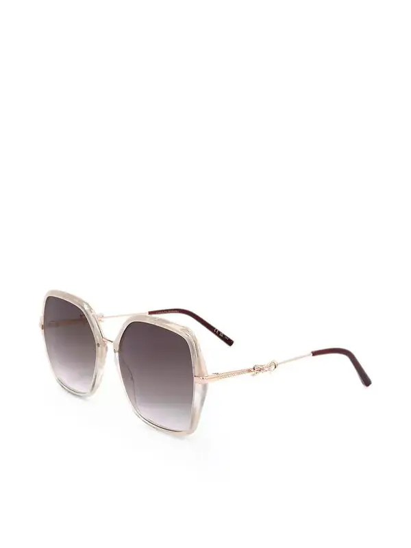 Carolina Herrera Bow-detail Geometric-frame Sunglasses