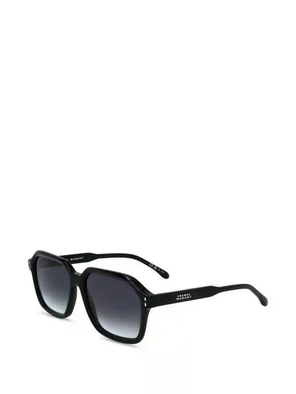 Isabel Marant Geometric-frame Sunglasses - Black