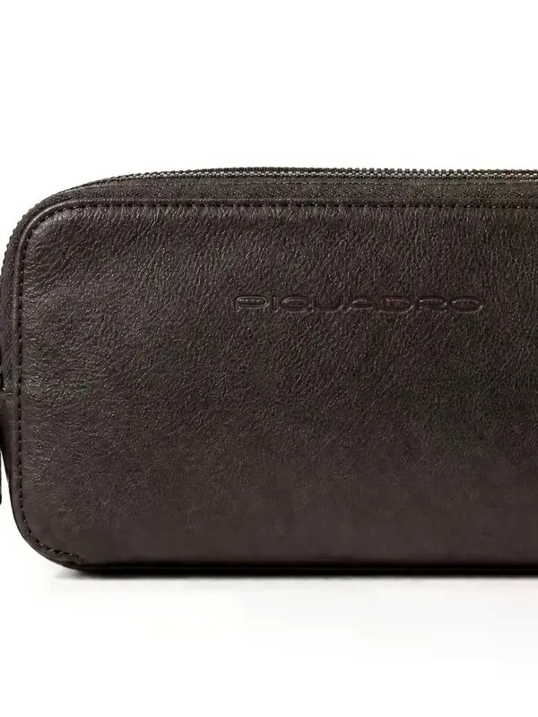 PIQUADRO Logo-debossed Zip-around Wallet