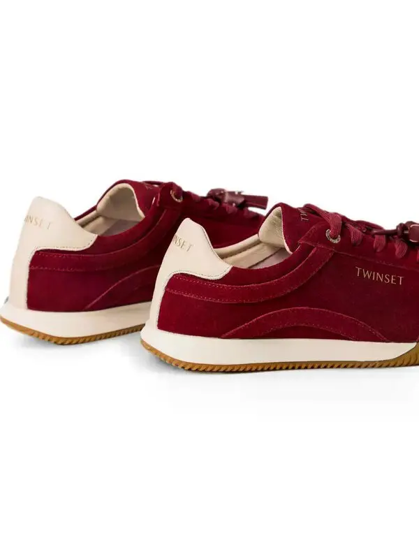 TWINSET Suede Trainers With Tassels
