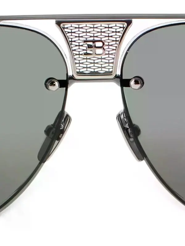 BUGATTI Pilot-frame Logo-plaque Sunglasses
