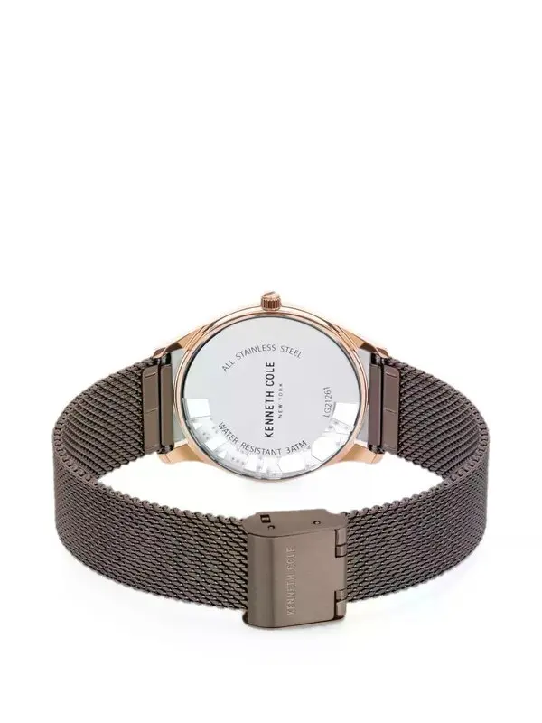 KENNETH COLE Crystal-embellished 36mm Watch