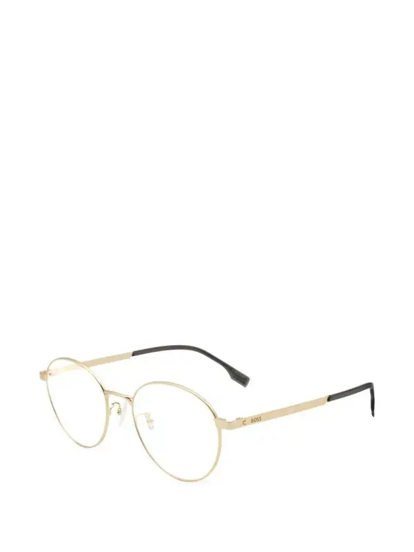 BOSS Round Frame Eyeglasses - Gold