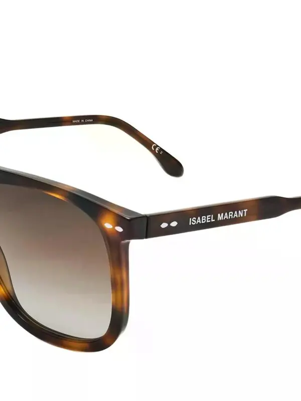 Isabel Marant Tortoiseshell-effect Pilot-frame Sunglasses
