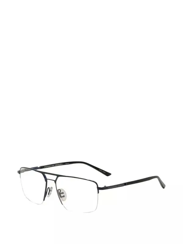 Porsche Design Double-bridge Square-frame Glasses