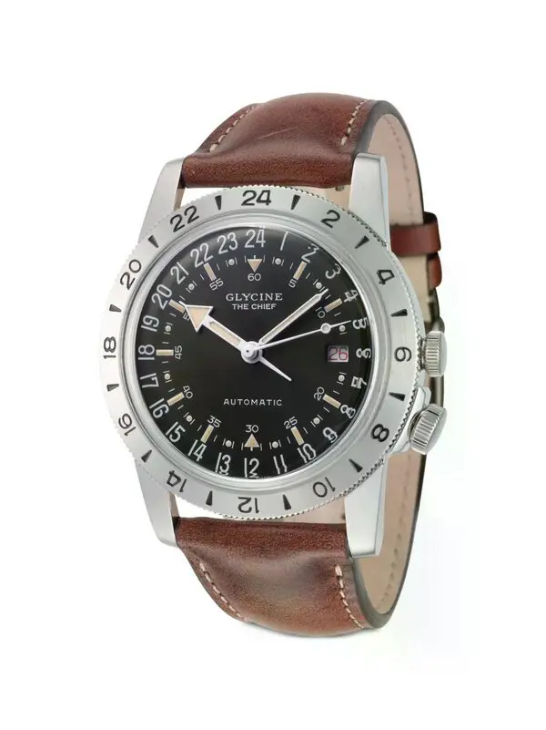 GLYCINE Airman Purist 40mm Watch - Black