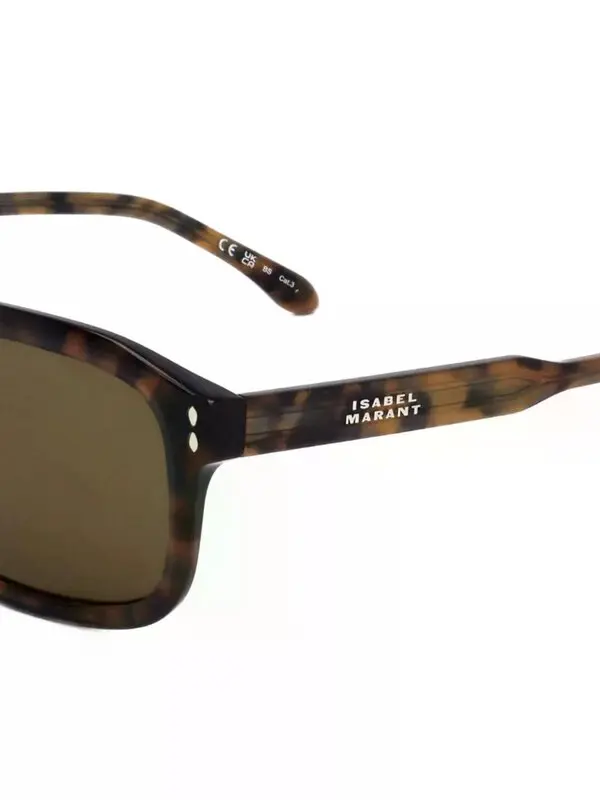 Isabel Marant Tortoiseshell-pattern Square-frame Sunglasses