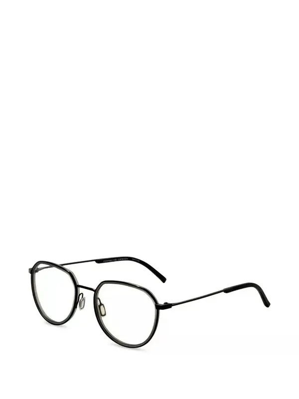 Porsche Design Round-frame Glasses - Black