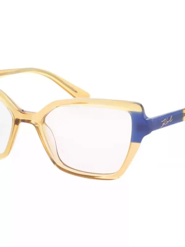Karl Lagerfeld Geometric Frame Eyeglasses - Yellow