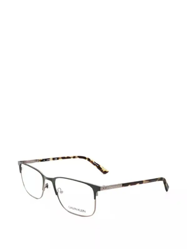 Calvin Klein Matte Rectangle-frame Glasses