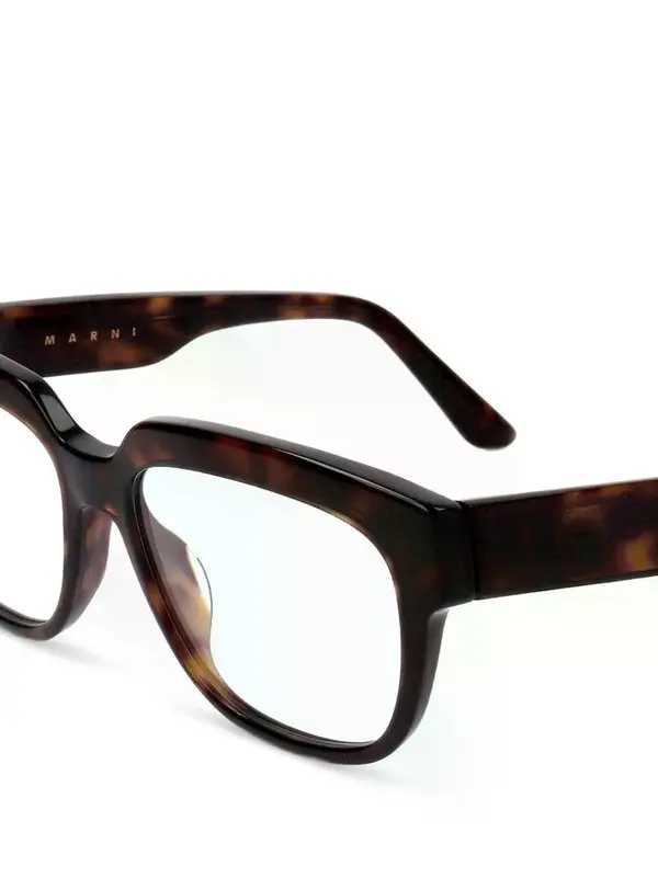 Marni Tortoiseshell-effect Square Frame Glasses