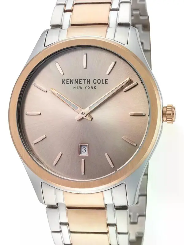 KENNETH COLE Rose Gold-tone And Stainless Steel Bracelet Watch - Pink