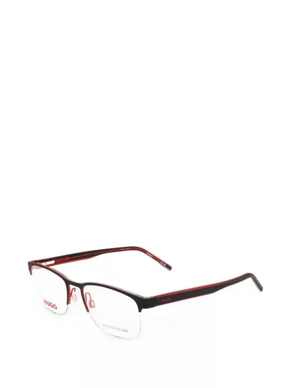 BOSS Half-rim Rectangle-frame Glasses