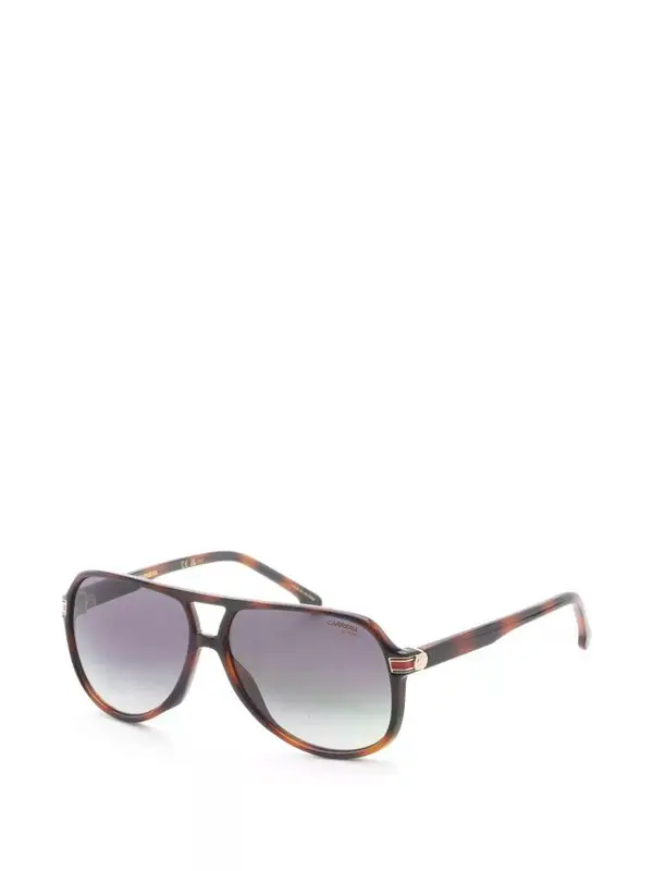 Carrera Eyewear Tortoiseshell-effect Pilot-frame Sunglasses