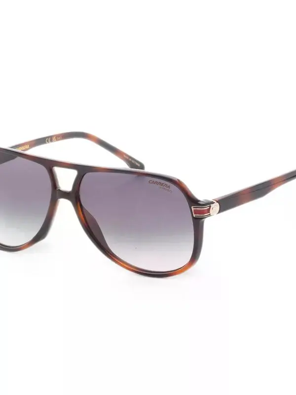 Carrera Eyewear Tortoiseshell-effect Pilot-frame Sunglasses