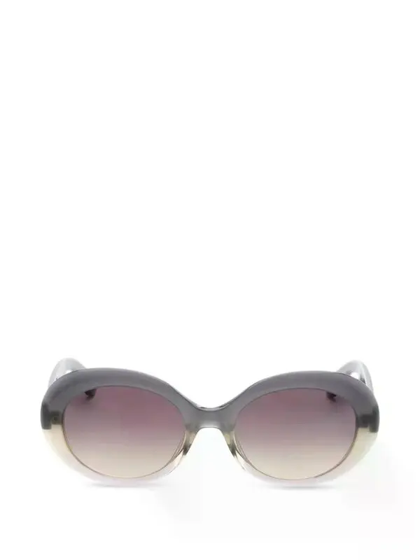 Garrett Leight Portia Round-frame Sunglasses - Grey
