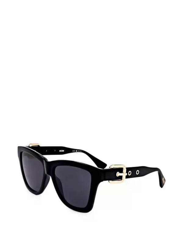 Moschino Buckle-detail Square-frame Sunglasses