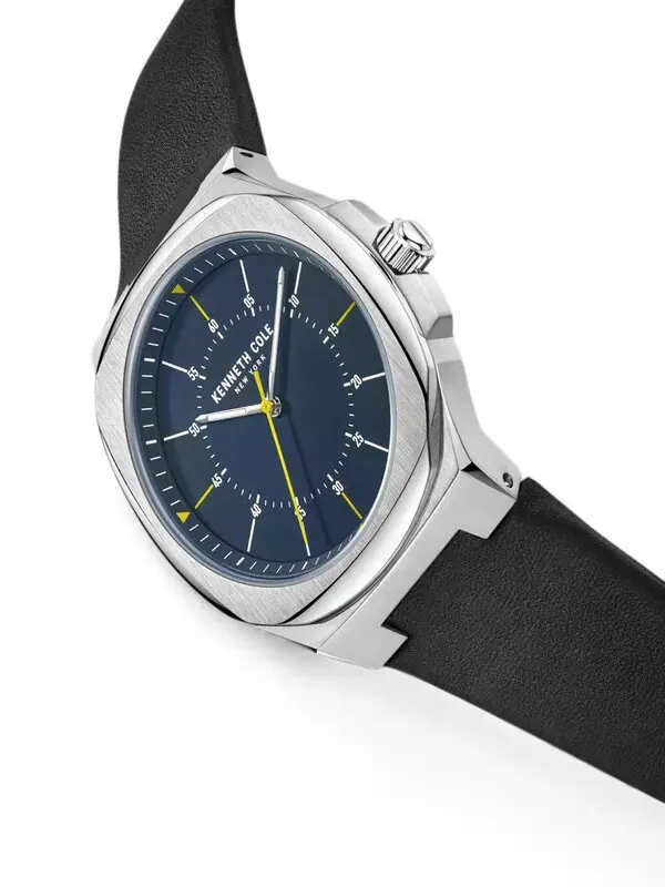 KENNETH COLE Leather-strap 41mm Watch