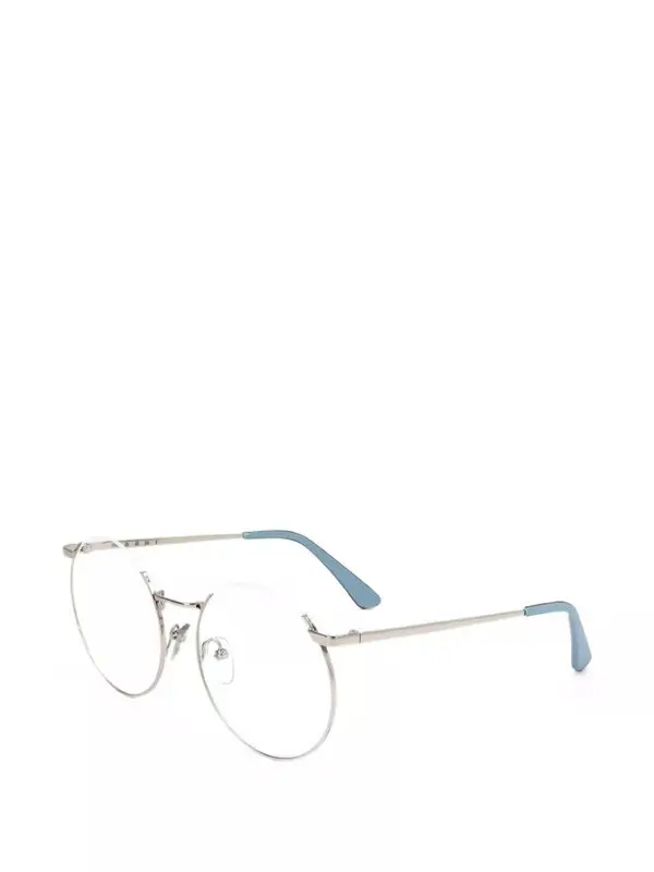 Marni Round Frame Glasses - Silver