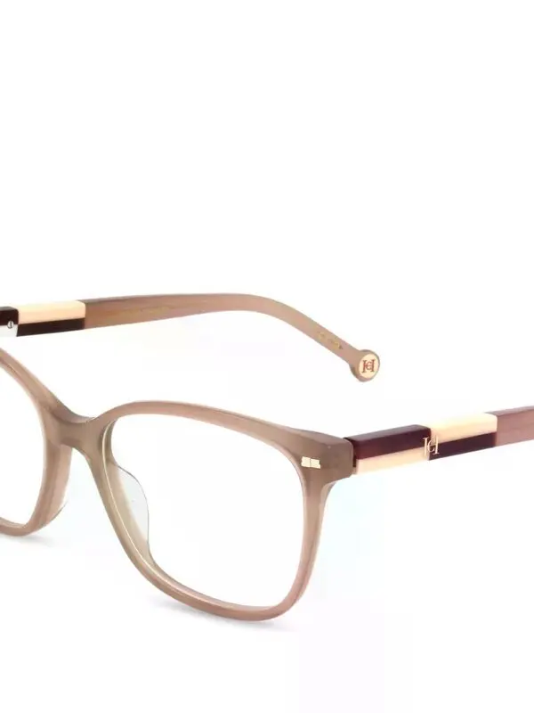 Carolina Herrera Square Frame Glasses With Logo Detail