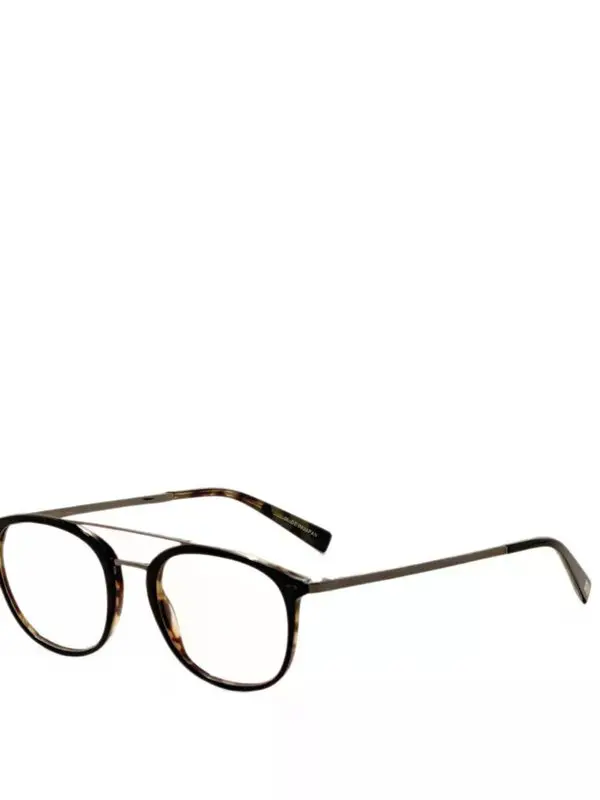 John Varvatos Round Tortoise-shell Glasses