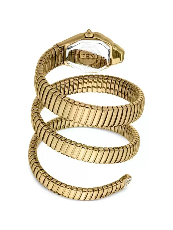 Just Cavalli Snake Crystal-embellished 22mm Watch