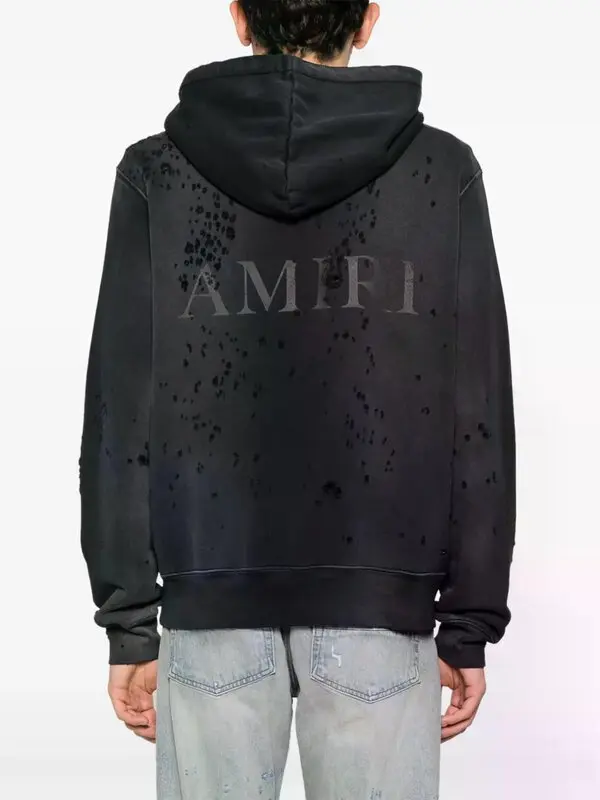 Amiri Core Ripped Zip-up Hoodie