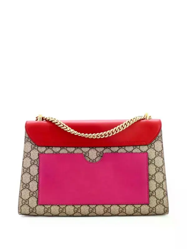 Gucci Padlock Gg Coated Canvas And Leather Medium Shoulder Bag - Multicolour