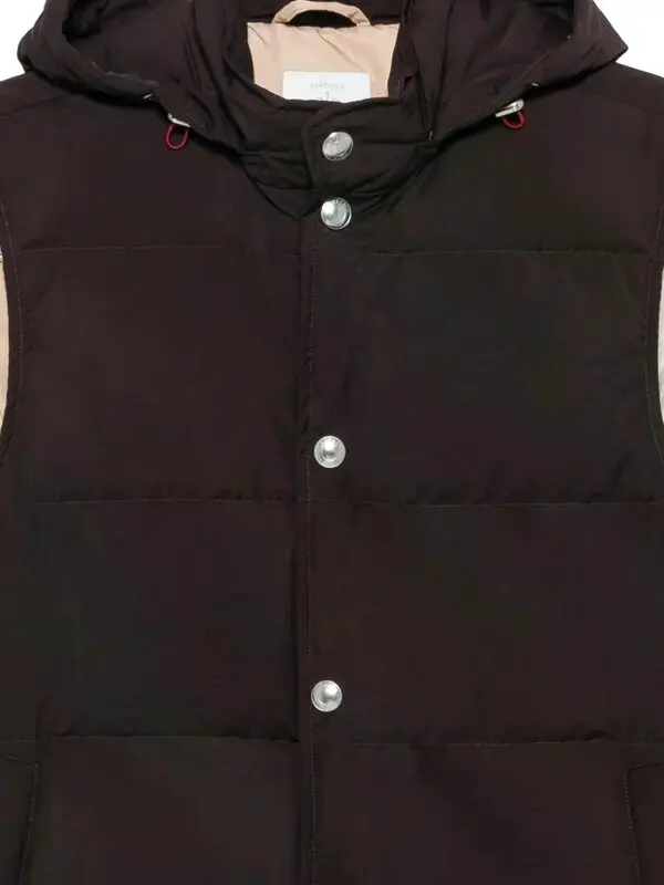 Eleventy Quilted Gilet - Red