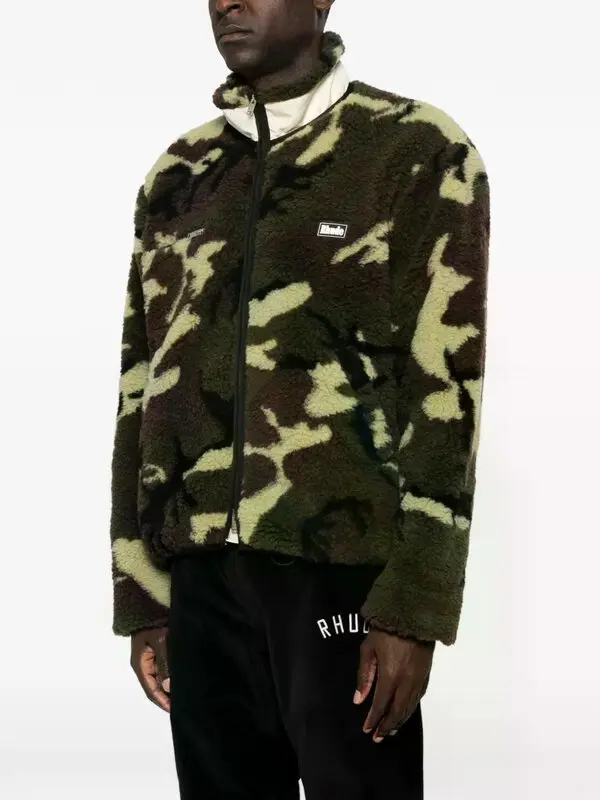Rhude Camouflage-print Logo-embroidered Jacket