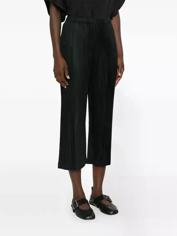 Issey Miyake Pleated Cropped Trousers