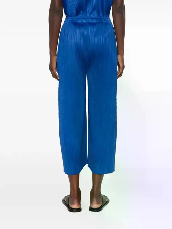Issey Miyake Pleated Cropped Trousers
