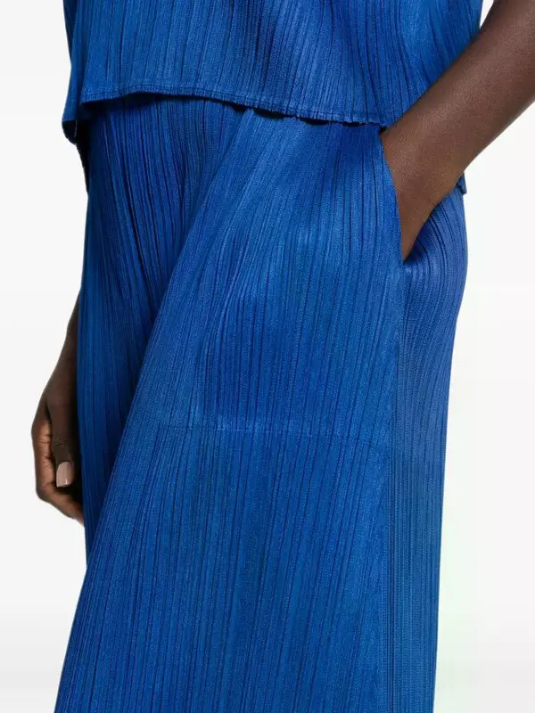 Issey Miyake Pleated Cropped Trousers