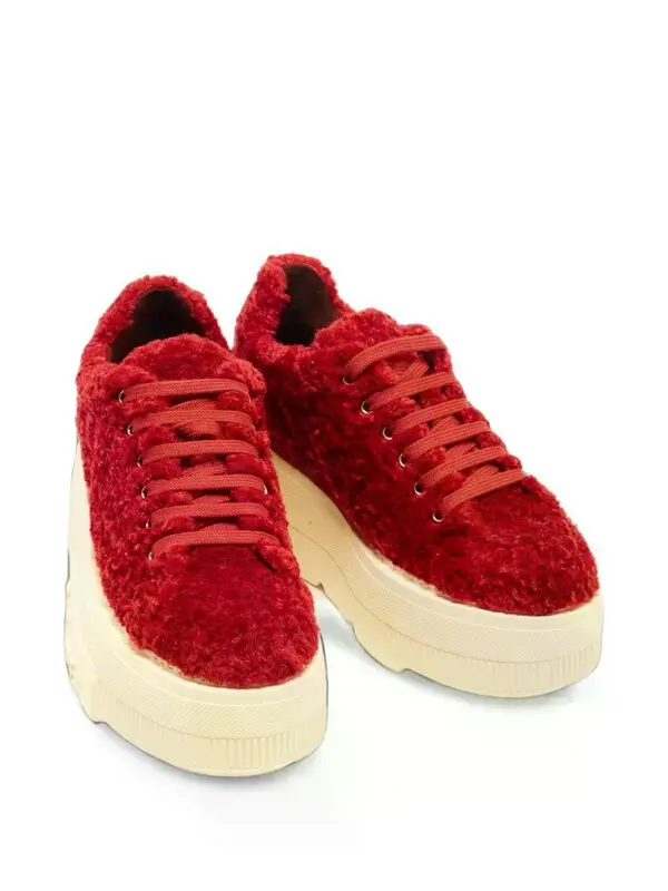 Casadei Nexus Faux-fur Platform Sneakers