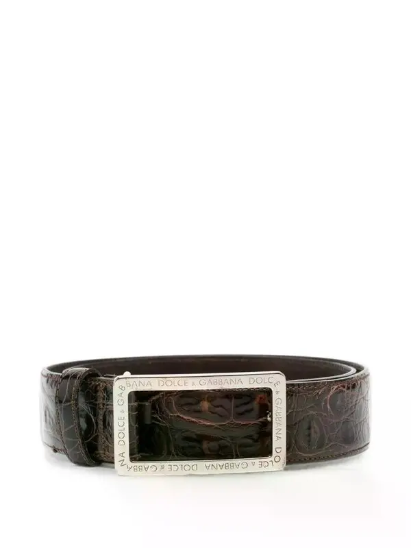 Dolce & Gabbana 2000s Logo-engraved Belt