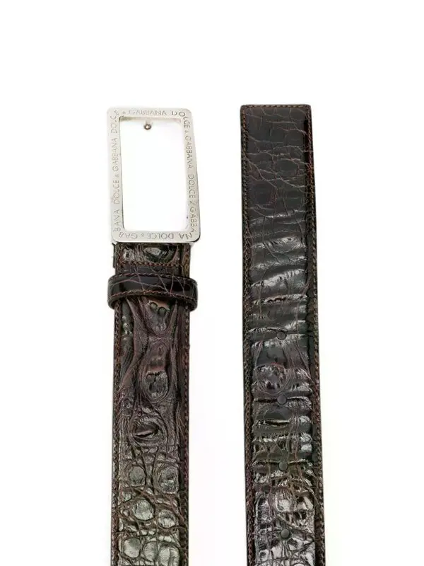 Dolce & Gabbana 2000s Logo-engraved Belt