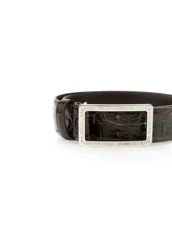 Dolce & Gabbana 2000s Logo-engraved Belt