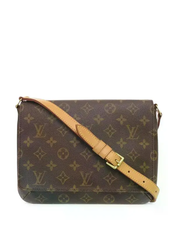 LOUIS VUITTON 2000 Monogram Musette Tango Short Strap Shoulder Bag - Brown
