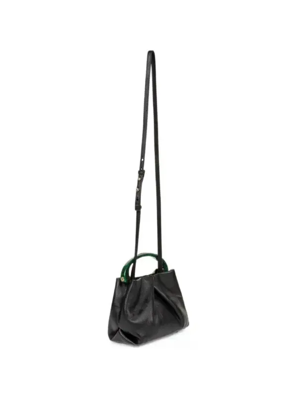 Dries Van Noten Small Pleated Leather Bag