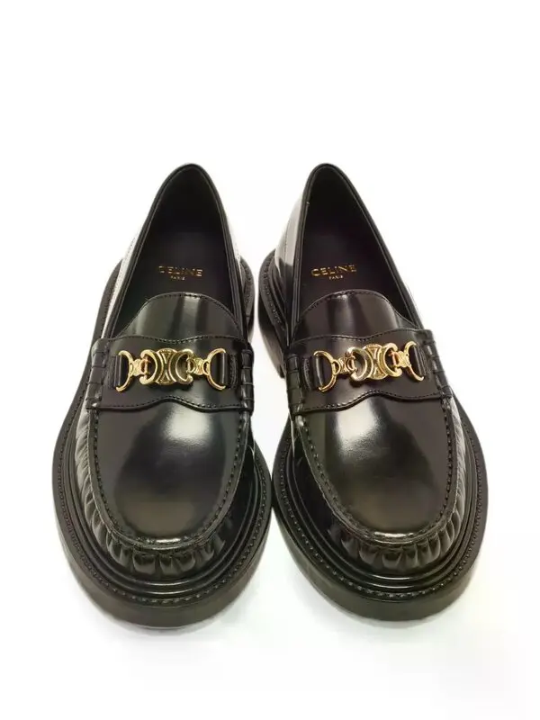 Celine Triomphe Chain-detail Loafers